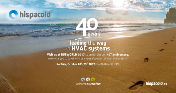 Hispacold shows on Busworld its contributions for electromobility